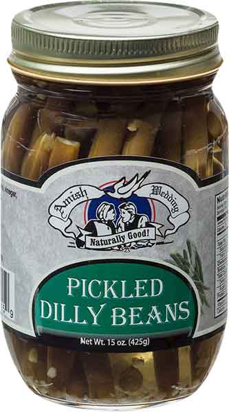 Pickled Dilly Beans 15oz | Hill Country Amish