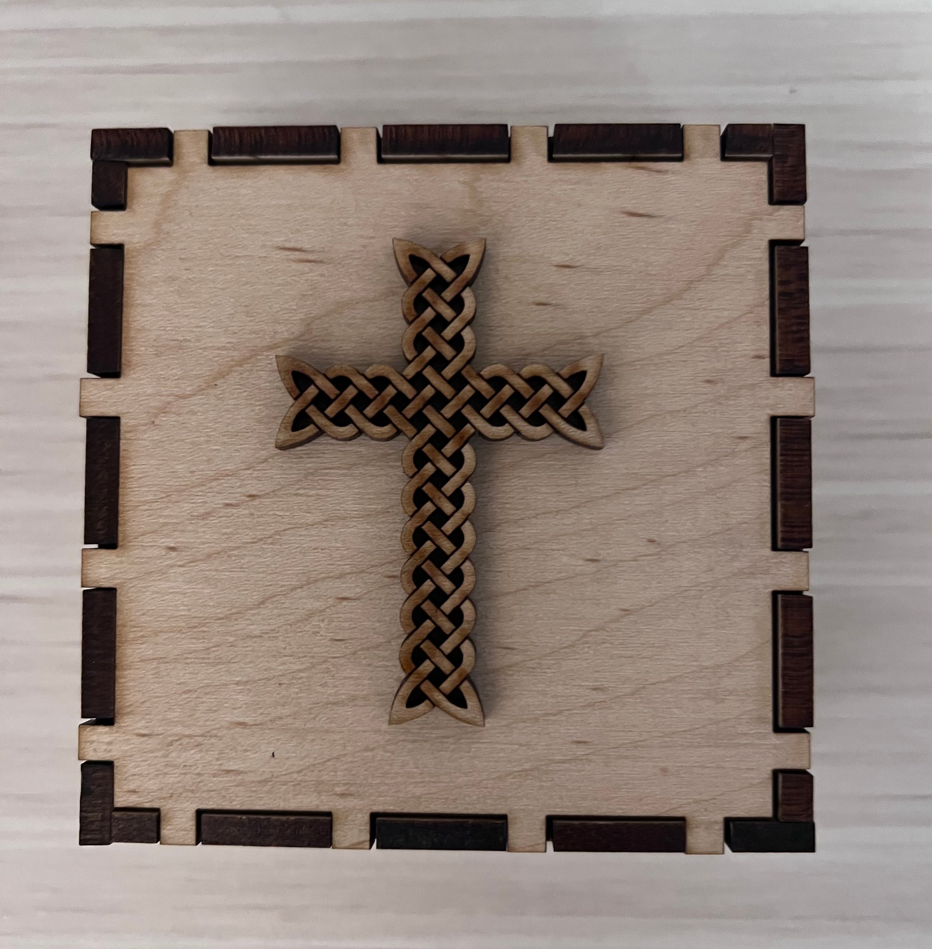 Celtic Cross Wooden Box | Hill Country Amish